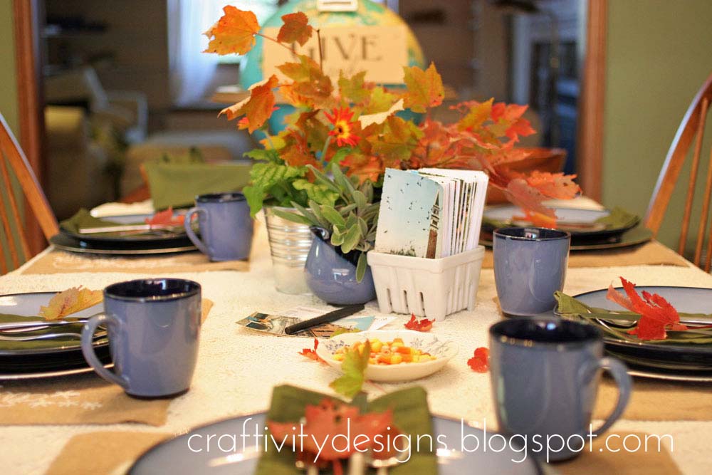 A Thanksgiving Table with Natural Elements + Sentimental Details ...