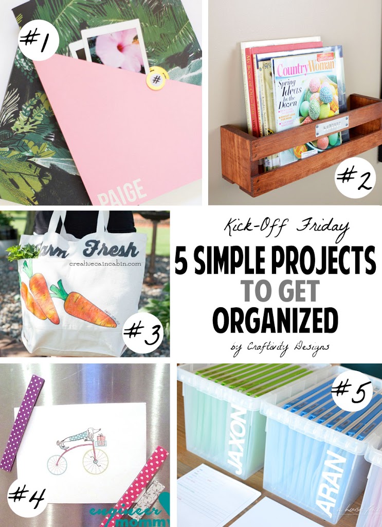 5 Simple Projects to Get Organized – Craftivity Designs