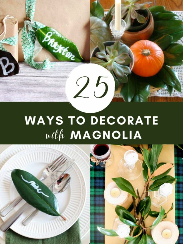 How to Decorate for the Holidays with Magnolia Leaves – Craftivity Designs