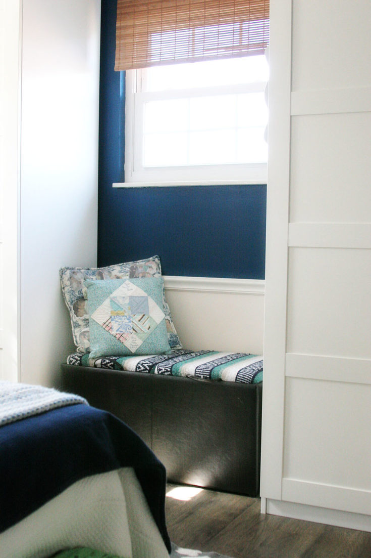 How to Reupholster an Ottoman with a Mexican Blanket – Craftivity Designs