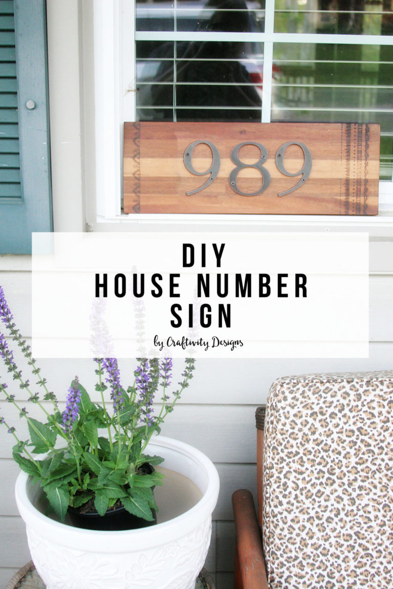 How to Make a DIY House Number Sign (in minutes!) – Craftivity Designs