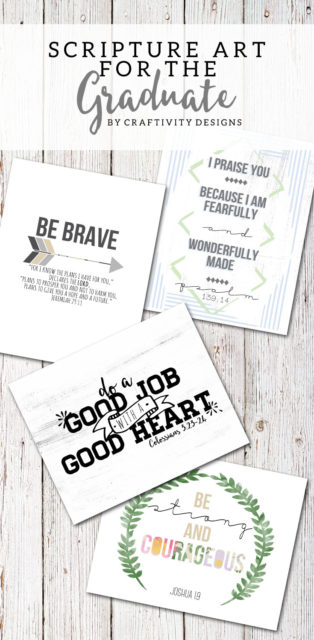 Scripture Art Graduation Gifts – Craftivity Designs