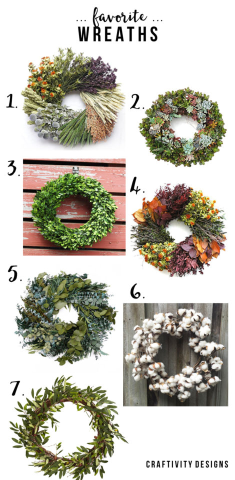 7 Favorite Wreaths from Amazon and Etsy – Craftivity Designs