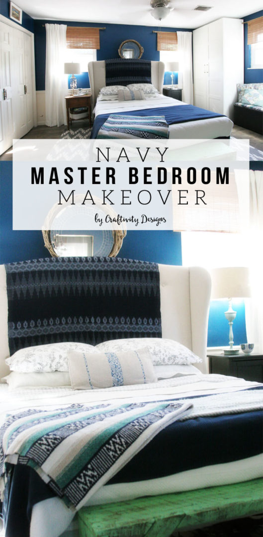 Navy Master Bedroom Reveal – Craftivity Designs