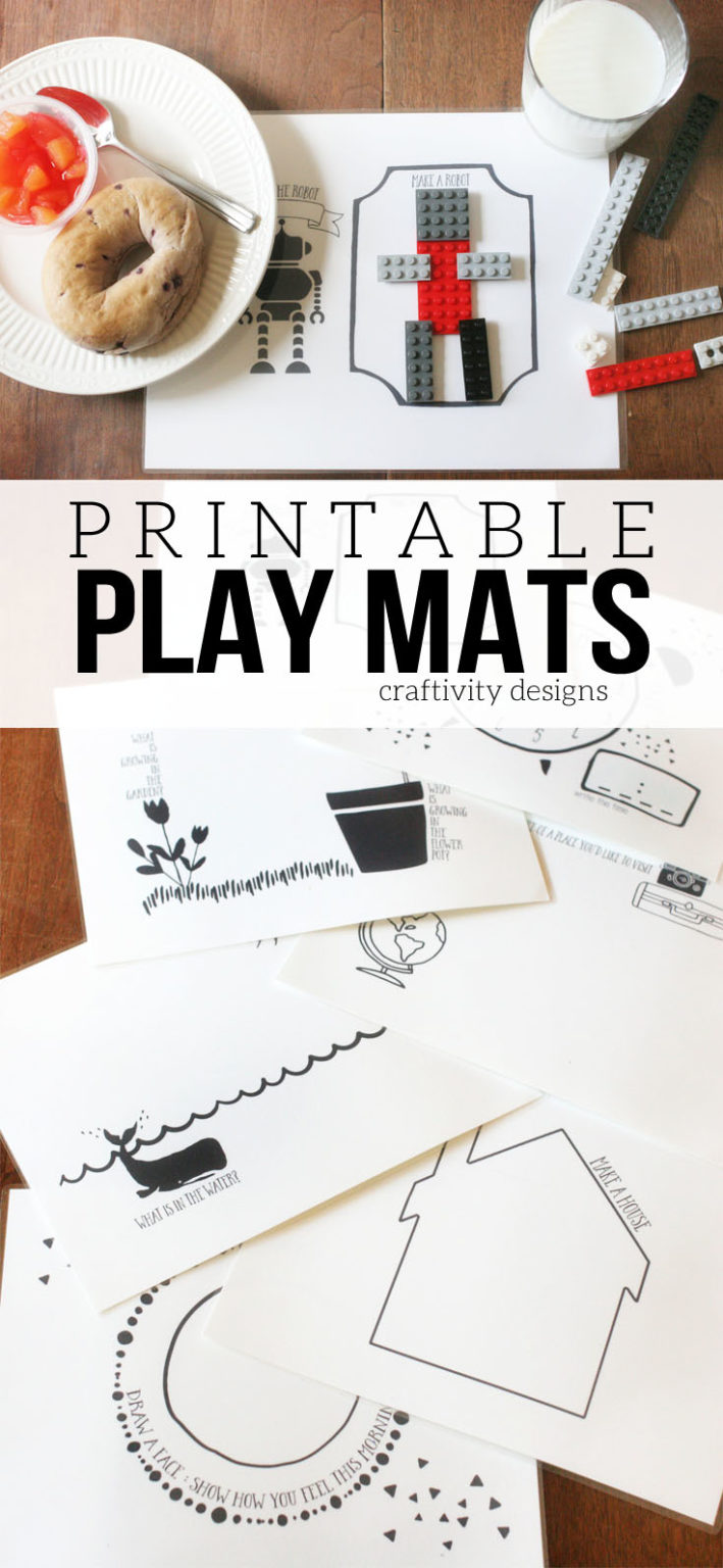 Printable Play Mats and Tabletop Play Kit – Craftivity Designs