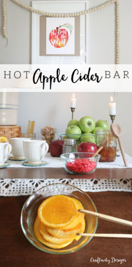Simple Hot Apple Cider Bar for Fall Entertaining – Craftivity Designs