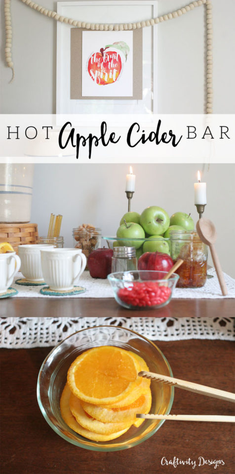 Simple Hot Apple Cider Bar for Fall Entertaining – Craftivity Designs