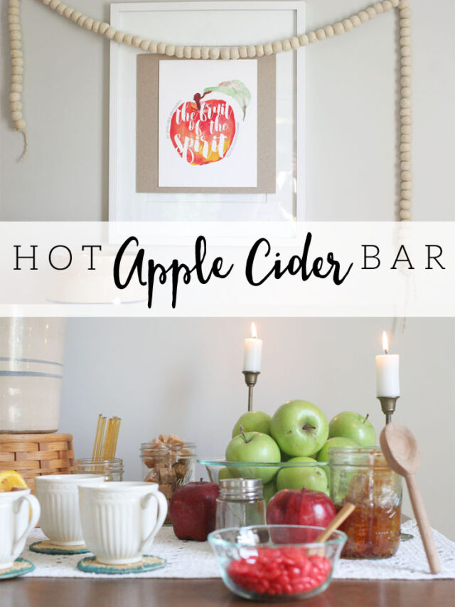 How to Set Up a Hot Apple Cider Bar for a Fall Party – Craftivity Designs