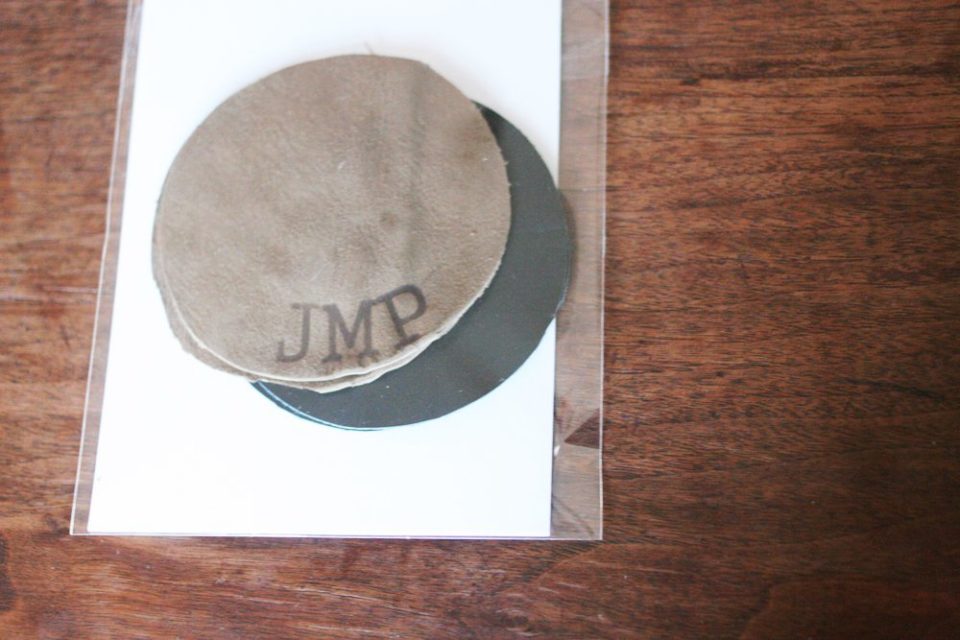 How to Make an Easy DIY Leather Coasters Set (with Personalization ...