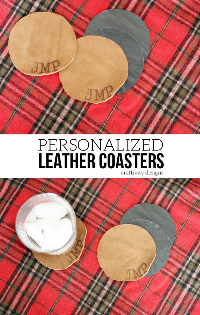 How to Make an Easy DIY Leather Coasters Set (with Personalization ...