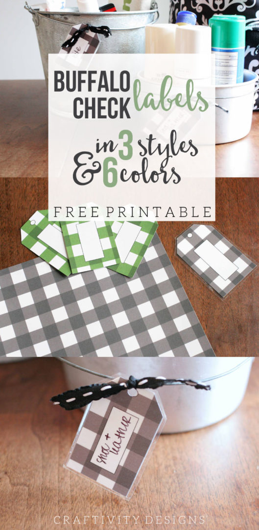 Buffalo Check Labels and Tags – Craftivity Designs