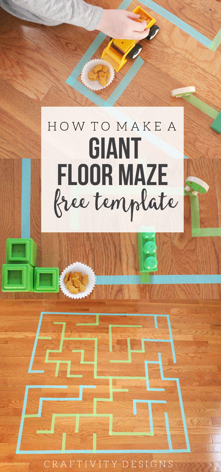 How To Make A Giant Floor Maze For Kids Craftivity Designs