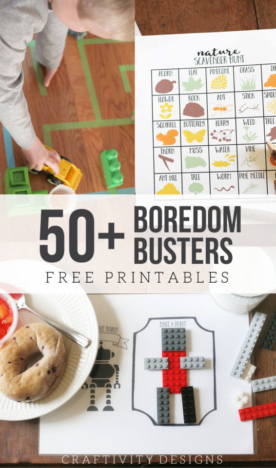 50+ Boredom Buster Templates and Printables – Craftivity Designs