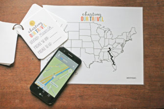 Map My Trip for Kids | Charting Travel with a Free Map Template ...