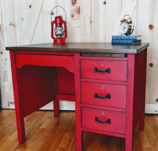 10 Beautiful Red Painted Furniture Makeovers – Craftivity Designs