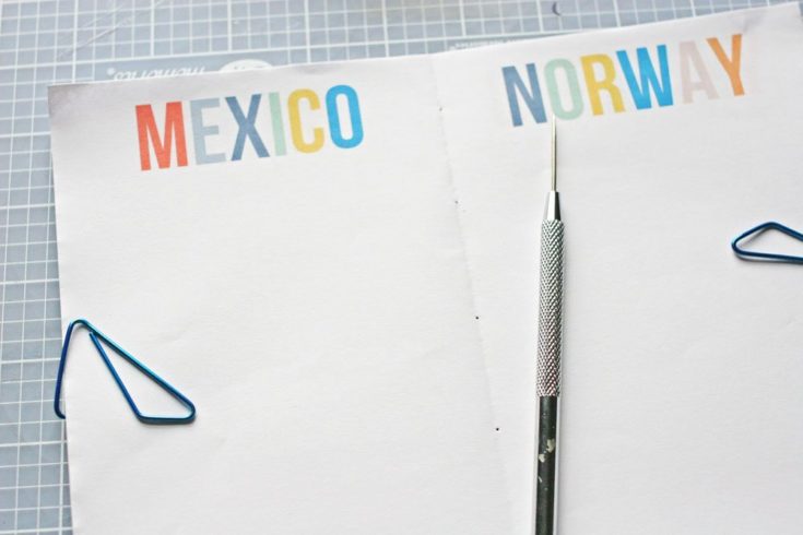 How to make a DIY World Showcase Passport – Craftivity Designs