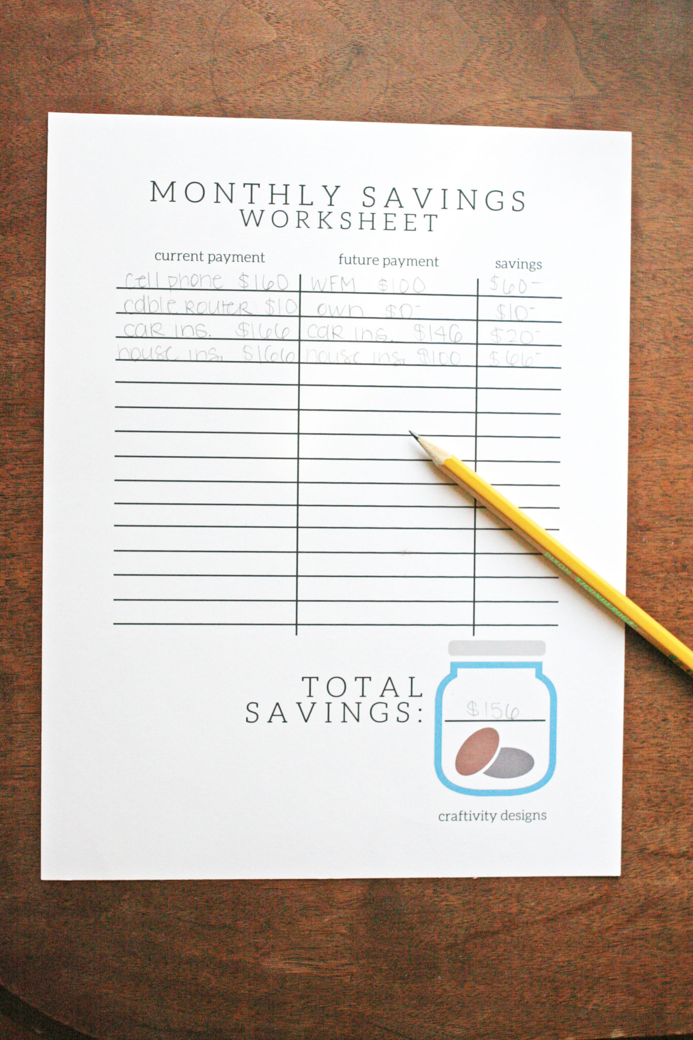 Organize Your Finances With A Free Savings Tracker Craftivity Designs Organize Your Finances With A Free Savings Tracker Craftivity Designs