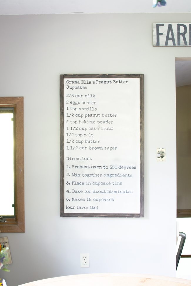 How to Make Large Recipe Wall Art – Craftivity Designs