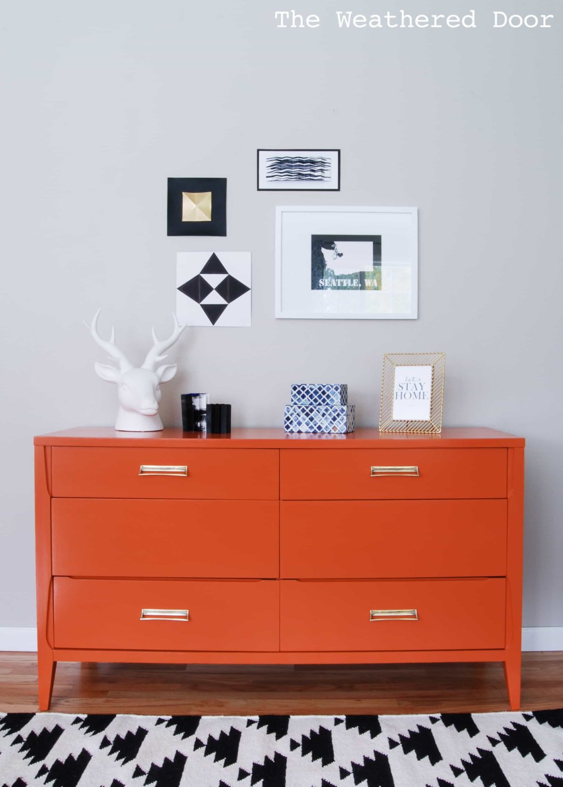 6 Orange Furniture Makeovers | A Bold Pop of Color – Craftivity Designs