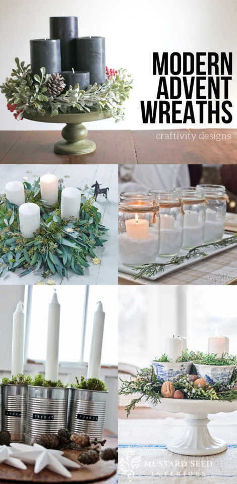 17 Modern Advent Wreath Ideas that are Beautiful and Meaningful ...