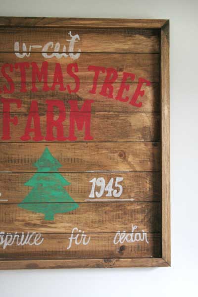 How to Make a Wooden Christmas Sign | U-Cut Tree Farm – Craftivity Designs