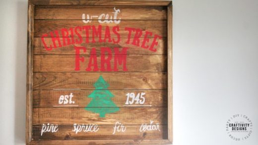 How to Make a Wooden Christmas Sign | U-Cut Tree Farm – Craftivity Designs