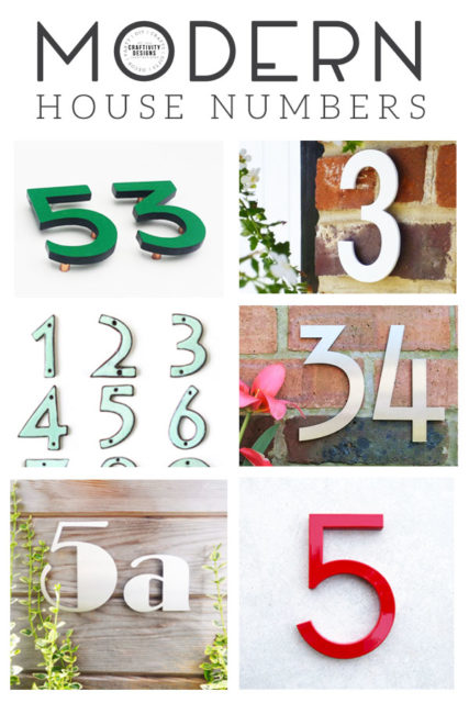 25 of the Best Modern House Numbers for Your Home – Craftivity Designs