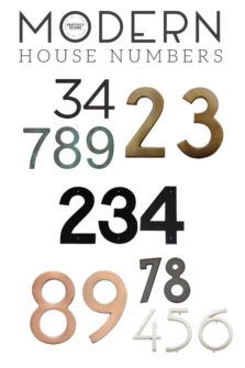 25 of the Best Modern House Numbers for Your Home – Craftivity Designs
