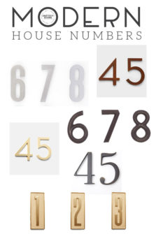 25 of the Best Modern House Numbers for Your Home – Craftivity Designs