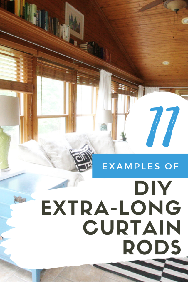 11+ Extra Long Curtain Rod Ideas that you can Make! – Craftivity Designs