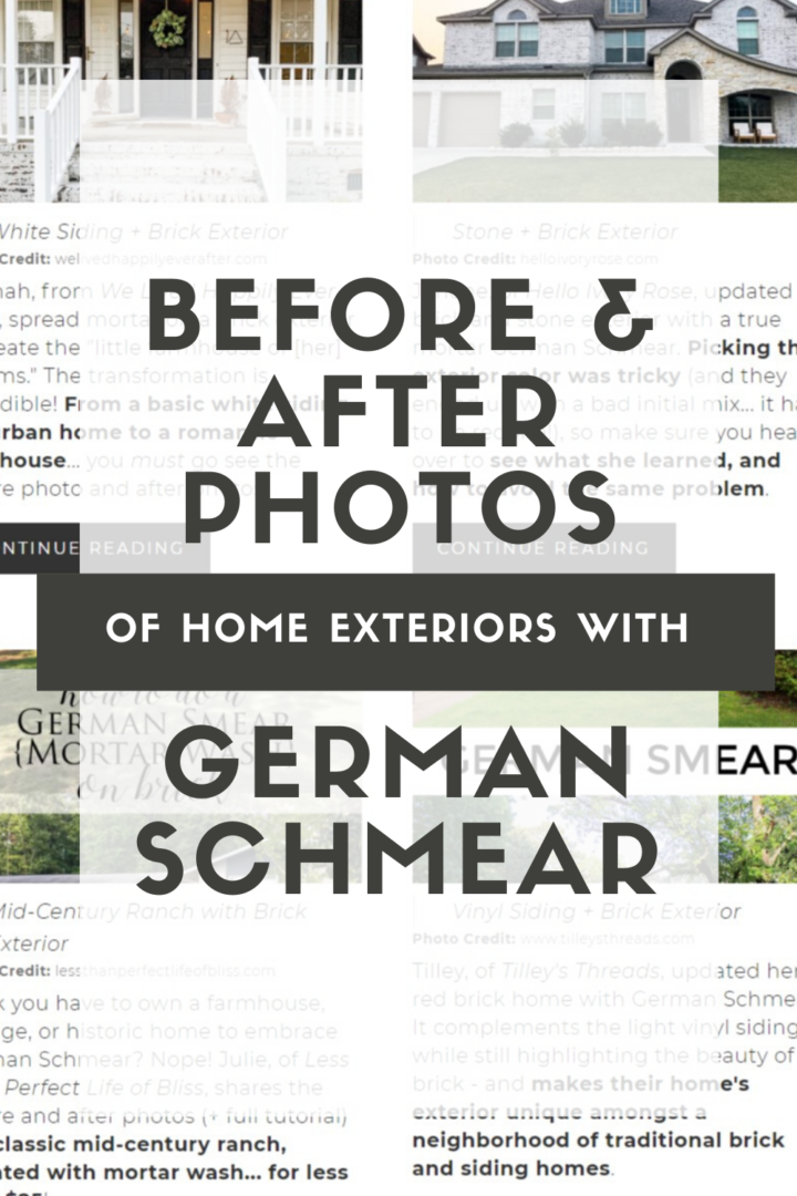 Before & After Photos of German Schmear Exteriors – Craftivity Designs