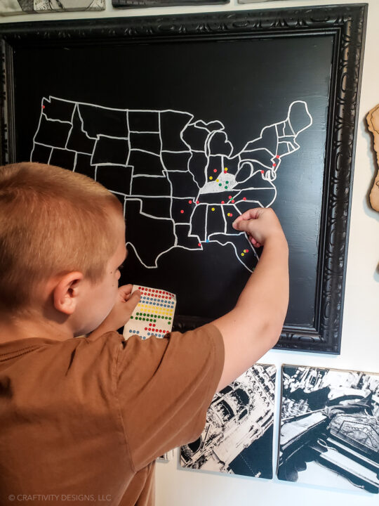 How to Make a DIY Travel Map – Craftivity Designs