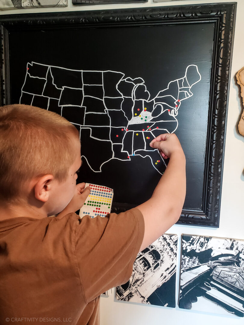 How to Make a DIY Travel Map – Craftivity Designs