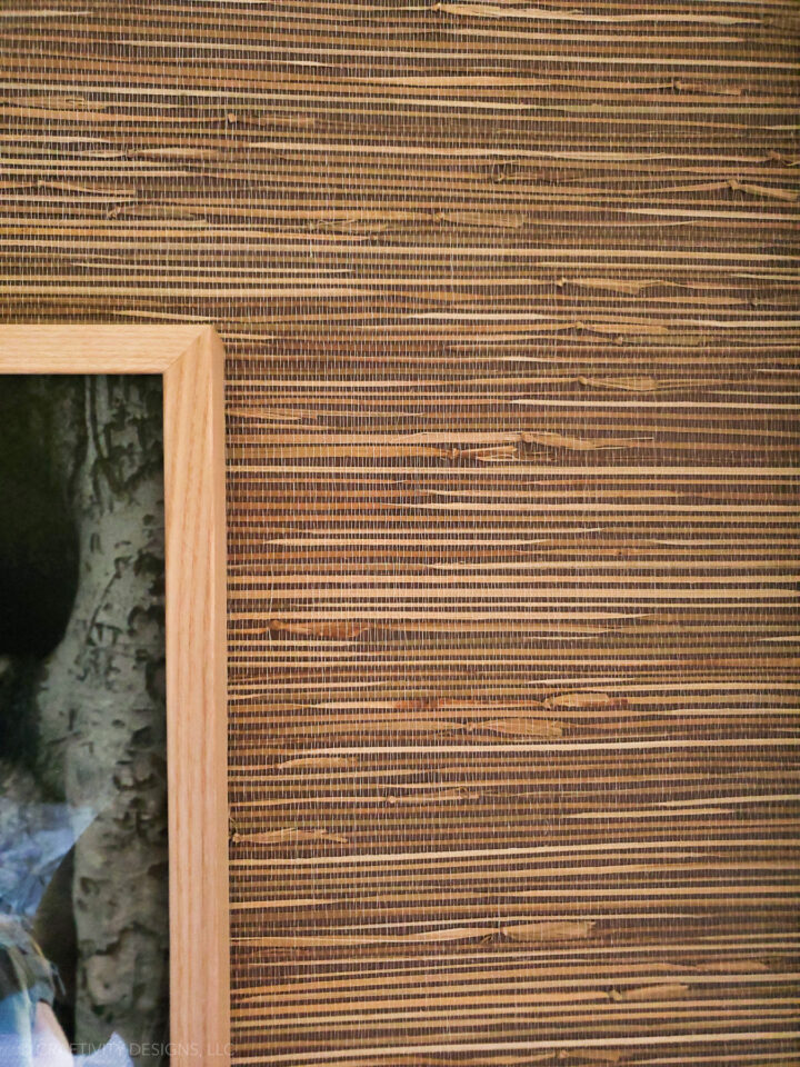 Grasscloth Wallpaper Accent Wall in a Master Bedroom – Craftivity Designs