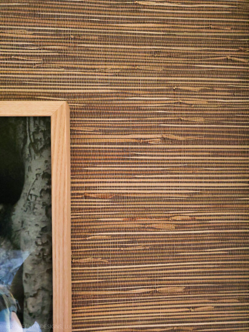 Grasscloth Wallpaper Accent Wall in a Master Bedroom – Craftivity Designs