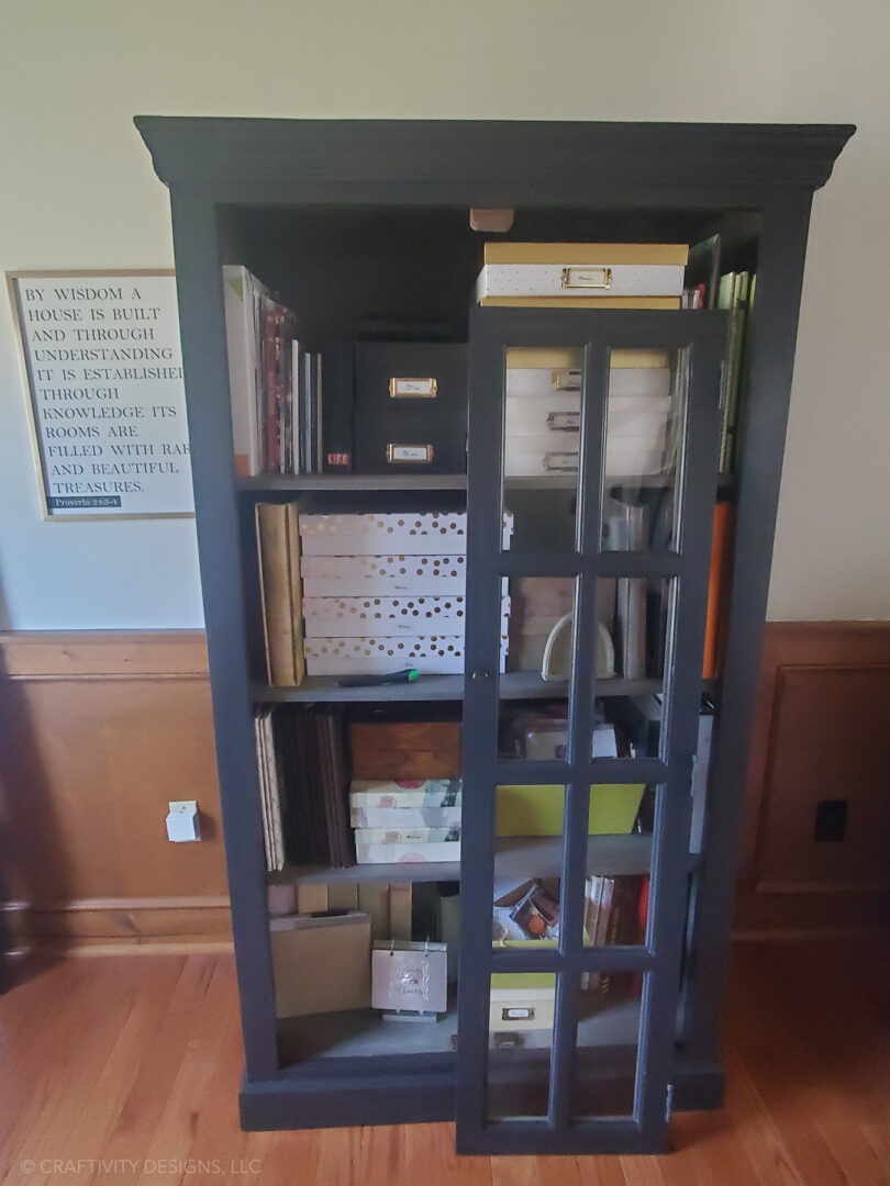 Diy Black Cabinet With Reeded Glass Doors Craftivity Designs 4930